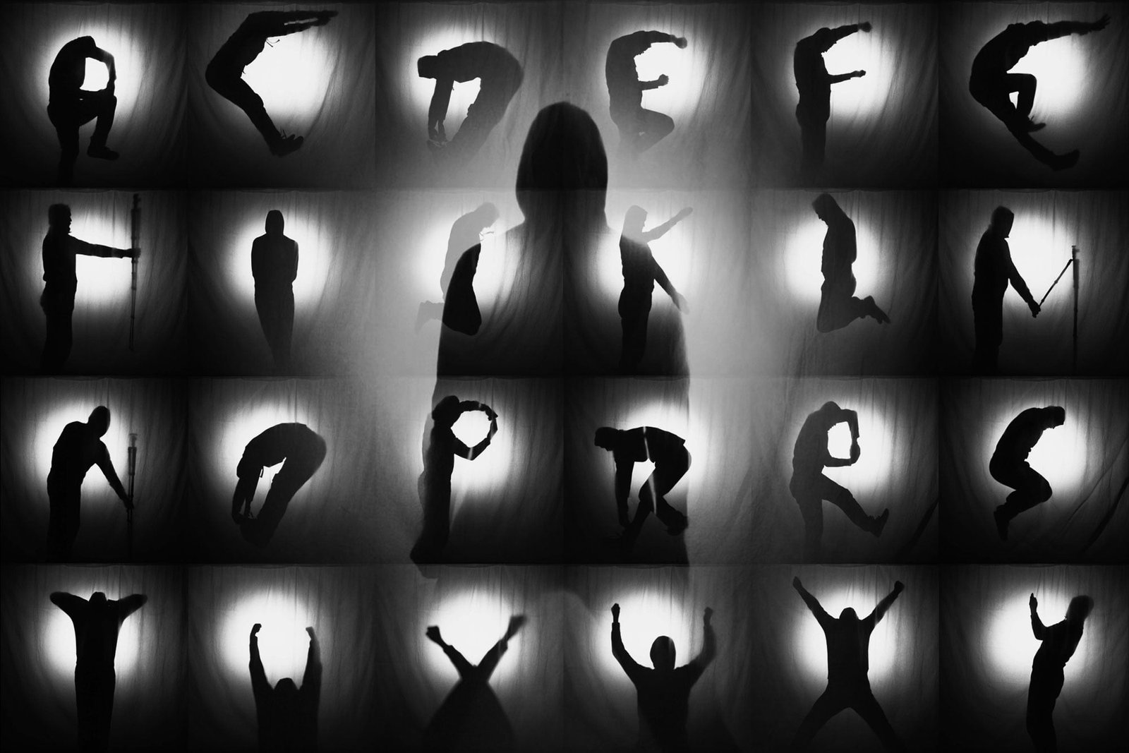 The Alphabet of Life, an experimental project with people letters