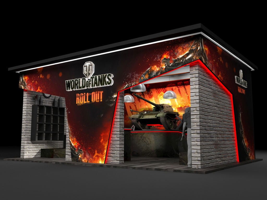 World of Tanks Dealer Stores retail design by NUMZ Graphics