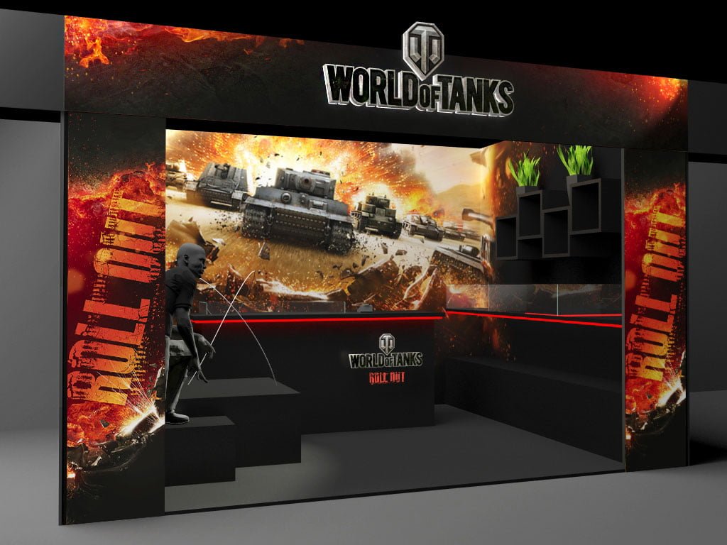 World of Tanks Dealer Stores retail design by NUMZ Graphics